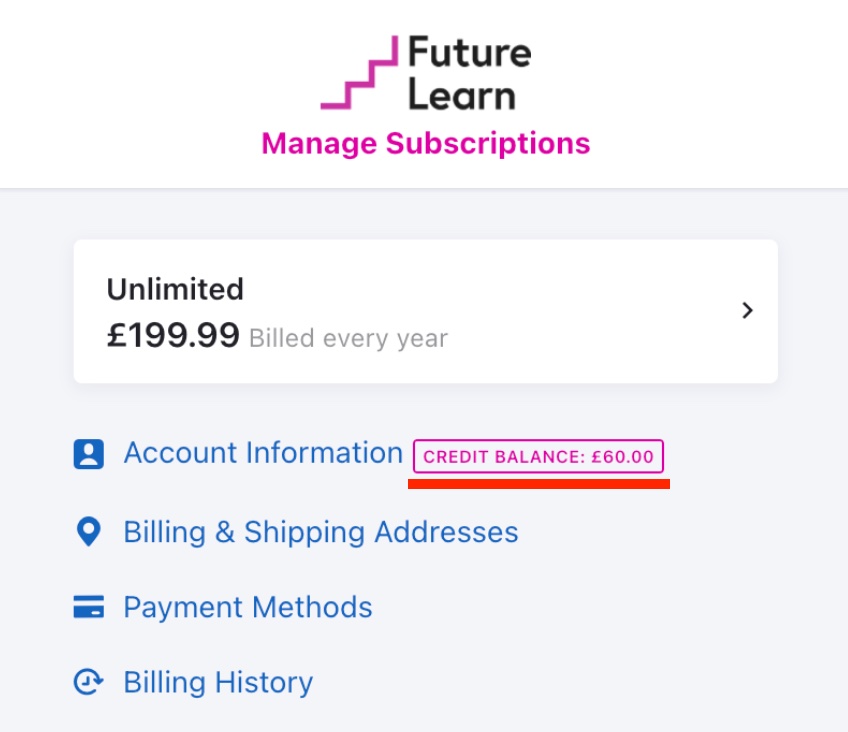 Promotional credit – FutureLearn